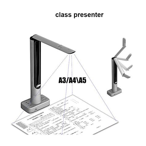 Hdmi 13mp Cmos 4k Visualizer Document Camera Booktext Scanner For Education