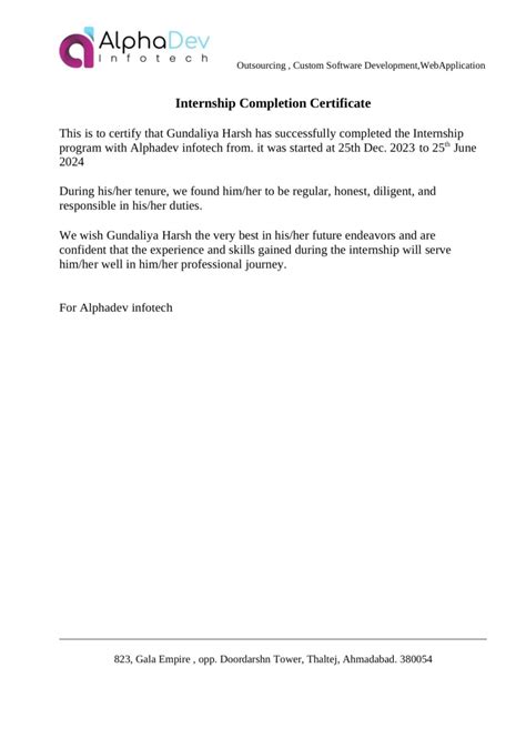 Harsh Gundaliya On Linkedin Experience Internship Webdevelopment