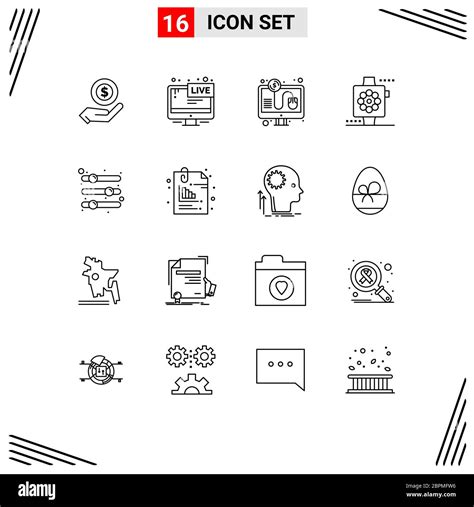 Set Of 16 Vector Outlines On Grid For Configuration Smart News Devices Online Payment
