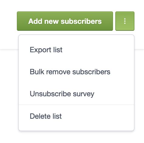 Export A Subscriber List