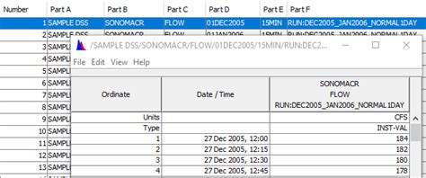 Hec Dss File And Hec Dssvue Time Series And Paired Data Rashmscom