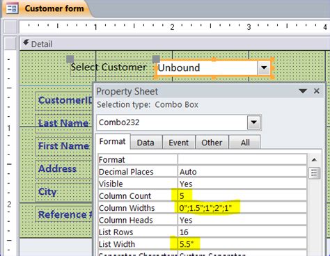 Working With Combo Box