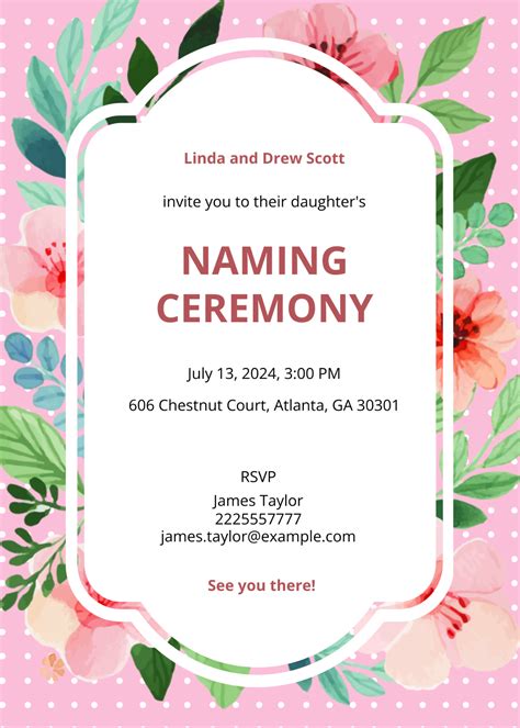 Indian Naming Ceremony Cards Samples Invitation Card Design Brown