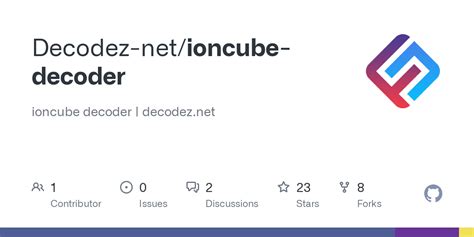 Github Decodez Netioncube Decoder Ioncube Decoder