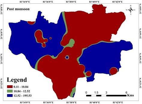 A Spatial Distribution Map Of K B Spatial Distribution Map Of K