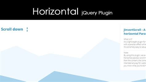 Horizontal Jquery Plugin With Parallax Effect