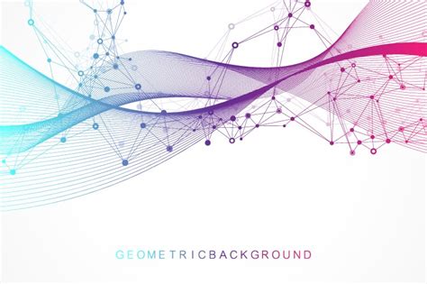 Big Genomic Data Visualization Dna Helix Vector Image