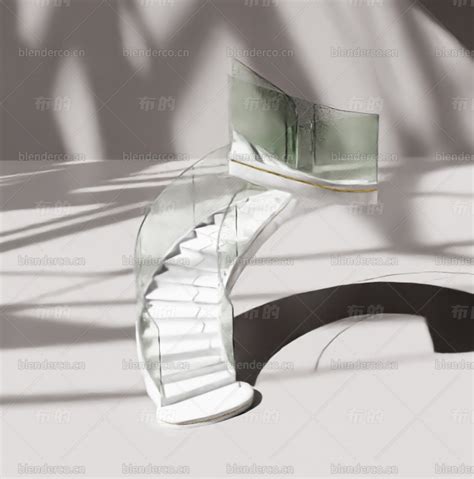 Blender旋转楼梯模型05 Blender布的