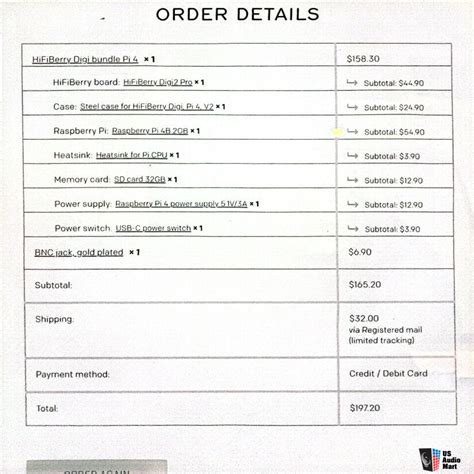 Rasbery Pi4 With Hiffiberry Digi 2 Pro Photo 5042389 Us Audio Mart