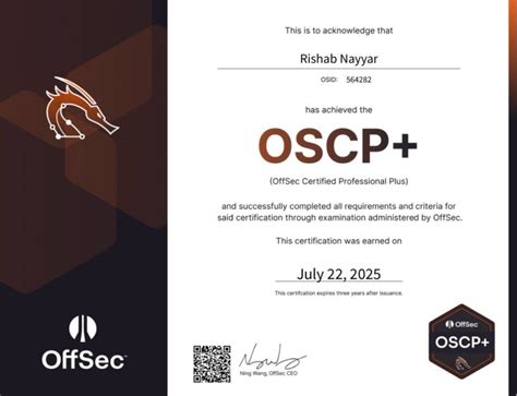 Oscp Oscpplus Offsec Tryharder Cybersecurity Ethicalhacking
