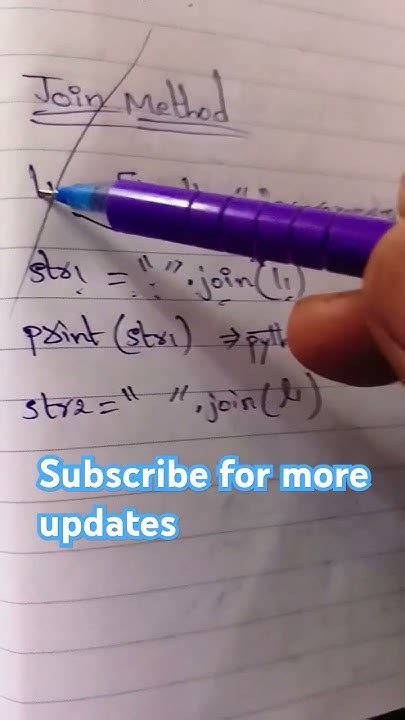 Master Python Join Method In String Python Pythonlearning Pythonshorts Pythontips