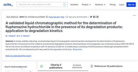 A Validated Liquid Chromatographic Method For The Determination Of Fluphenazine Hydrochloride In
