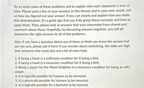 Solved Try To Solve Some Of These Problems And To Explain Chegg Com