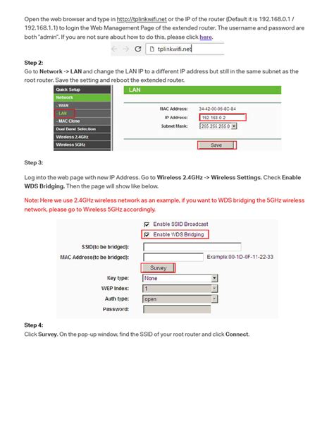 How To Configure Wds Bridging On Tp Link Dual Band Routers Green Ui 2 Pdf