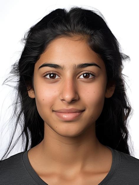Premium Photo Indian Young Girl Face With Skin Detail