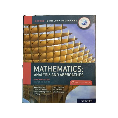 Ib Mathematics Analysis And Approaches Standard Level Course Companion