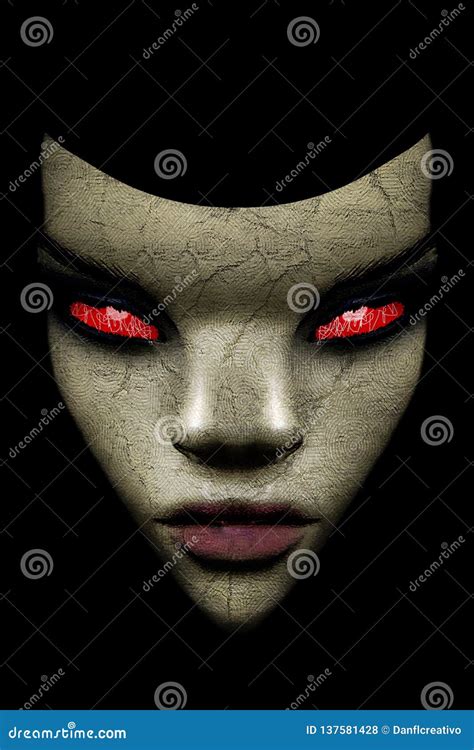 Evil Nun Close Up Portrait Illustration Stock Illustration Illustration Of Terror Portrait