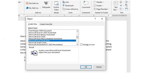 How To Insert MS Excel Worksheet Into MS Word Document Moshek Books