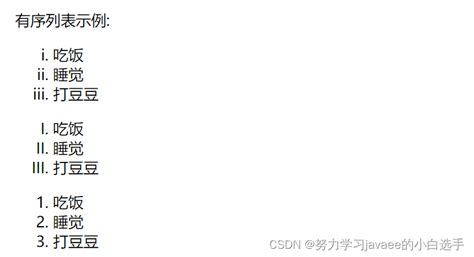 Css 列表样式css列表样式 Csdn博客