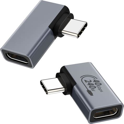 Jp Type C変換アダプター L字 L型 タイプc 変換アダプタ 2個セット[ Usb3 0延長アダプタ 10gbps高速転送 65 3a急速充電 ]usb C L字