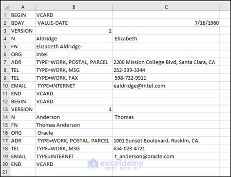 How To Edit Vcf File In Excel With Easy Steps Exceldemy