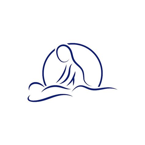 Premium Vector Soothing Body Massage Logo