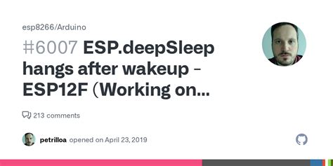 Espdeepsleep Hangs After Wakeup Esp12f Working On Older Chips · Issue 6007 · Esp8266