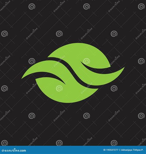 Linked Geometric Leaf Curves Logo Vector Stock Vector Illustration Of Linked Graphic 195537277