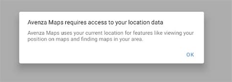 Android Location Permissions Avenza Maps