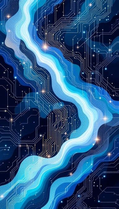 Free Circuits Meet Waves Photo Abstract Technology Waves Download At StockCake