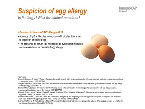 Ppt Literature Support Test Chart For The Use Of Immunocap ® Allergen Components Suspicion Of
