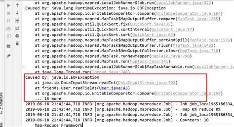 Caused By Eofexception At Datainputstreamreadint