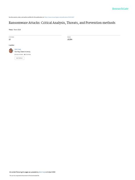 Finalproject Pdf Ransomware Malware