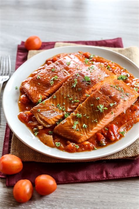 Smoked Salmon In Tomato And Caper Sauce Ang Sarap