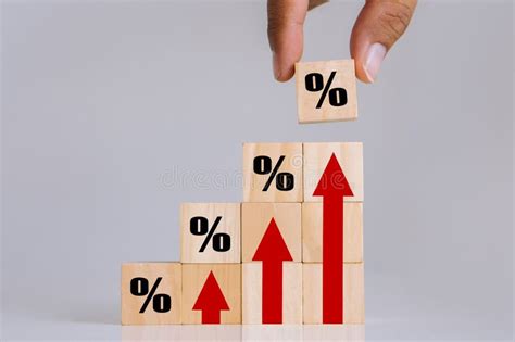 Inflation Word On Wooden Cube With With Trading Chart Idea For Fed