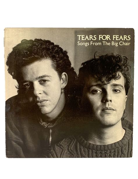 Tears For Fears Songs From The Big Chair Lp 1985 Orig Press New Wave