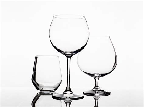 Premium Photo Empty Wine Glasses On A White Background Beautiful Still Life