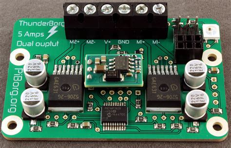 Thunderborg Powerful Motor Controller Mounted To Your Raspberry Pi Piborg