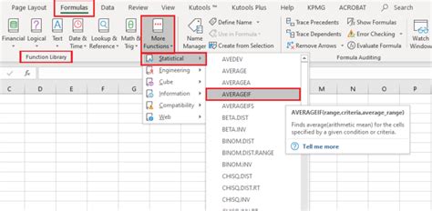 How To Use Averageif Function In Excel