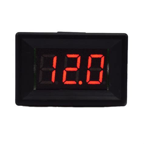 Inch LED Digital Line DC Voltage Table Red Blue Green DC V Voltmeter Red Walmart Com