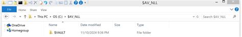 Windows 81 Is The C Avnll Folder Vault Vaultdb File Created By Norton Norton