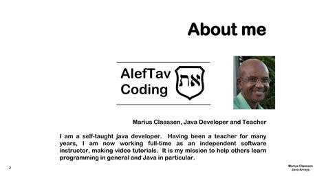 Java Arrays Ppt