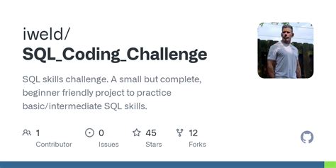 GitHub Iweld SQL Coding Challenge SQL Skills Challenge A Small But