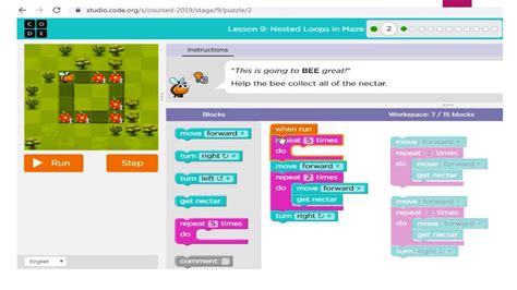 Lesson 9 Nested Loops In Maze Youtube