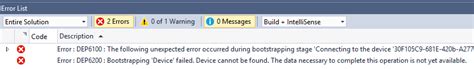 Cordova Debug Build Error Dep6100 Dep6200 Stack Overflow