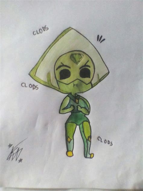 E Redibujado Una Imagen Que Es De Mis Favoritas Ya Que Es De Una Gema Que Adoro Y Es Peridot Así