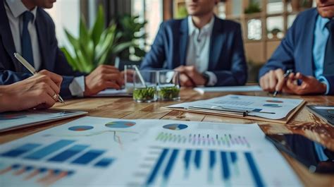 Corporate Executives Strategizing Financial Growth Through Data