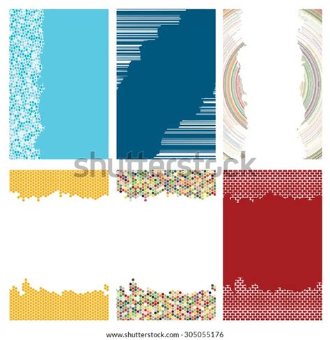 Six Background Vector Designs Mosaic Lines Vector De Stock Libre De Regalías 305055176