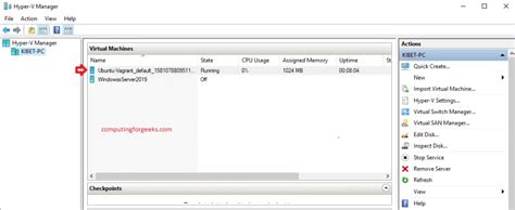 Enable Hyper V And Install Vagrant On Windows 1110 Computingforgeeks