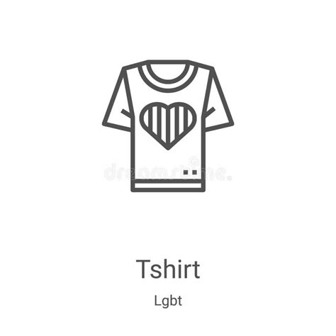 Tshirt Linear Icon Modern Outline Tshirt Logo Concept On White Stock